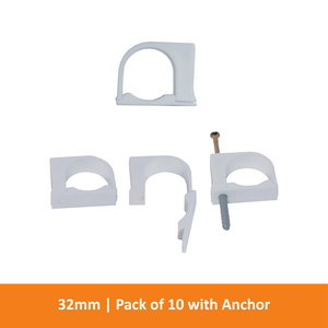 BuddyBat - 32mm White Polyprop - Pack of 10