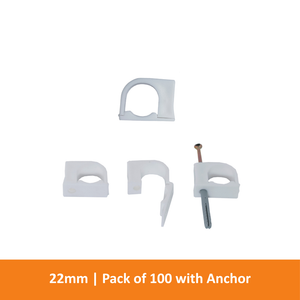 BuddyBat - 22mm White Polyprop - Pack of 100