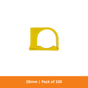 BuddyBat - 28mm Polyprop Yellow - Pack of 100